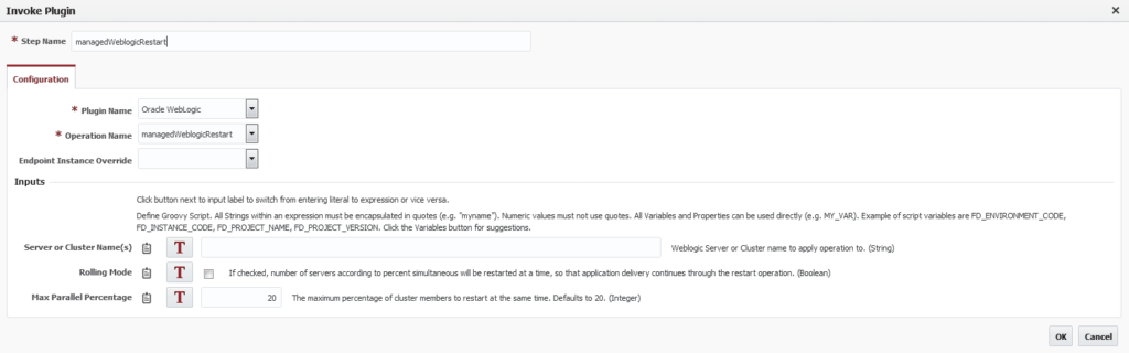Manage Weblogic Domain Processes Using Flexdeploy Flexagon