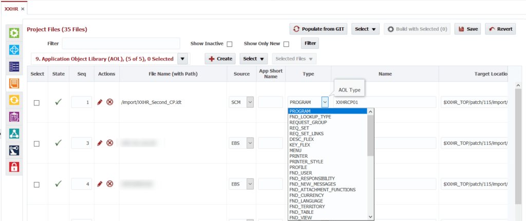 Customize FlexDeploy E-Business Suite Plugin AOL Type list - Flexagon
