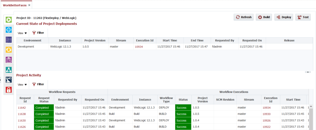 Hot Deployment to WebLogic using FlexDeploy - Flexagon