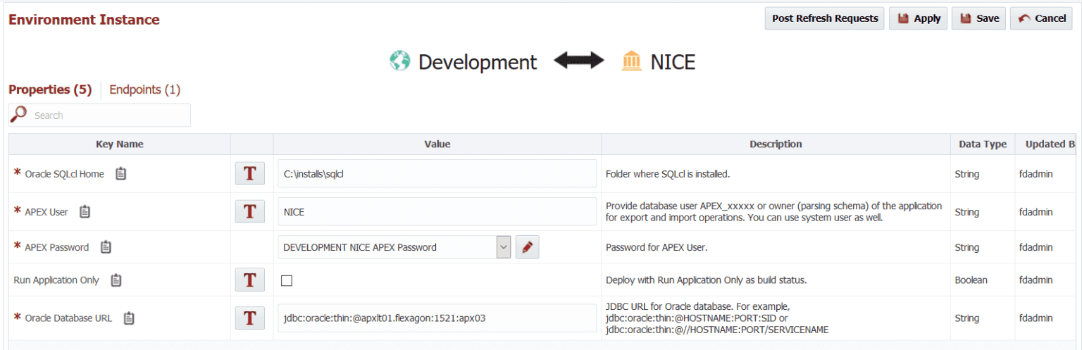Flexdeploy Loves Apex Source Application From Development Environment