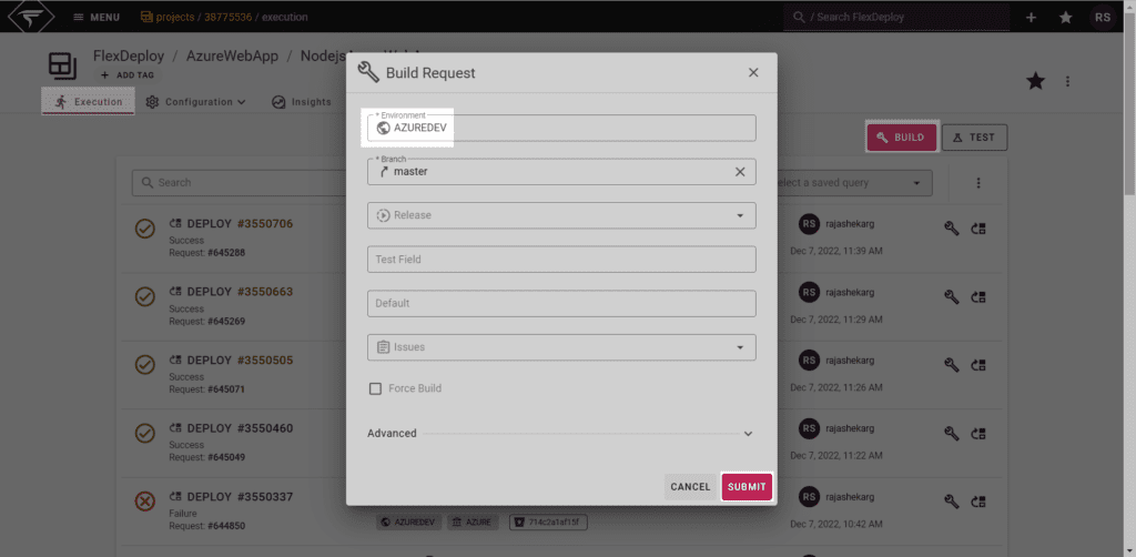 Deploy A Nodejs Application To Azure Web App Using Flexdeploy Flexagon