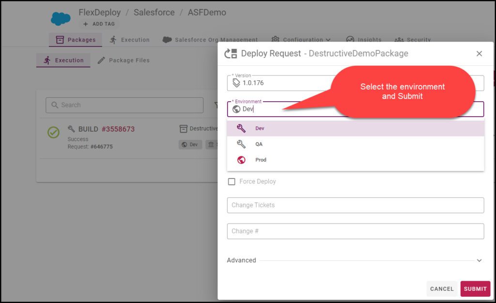 Salesforce Destructive Package Deployments in FlexDeploy | Flexagon
